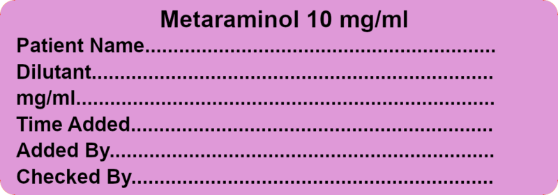 Metaraminol - Hospilabel.com